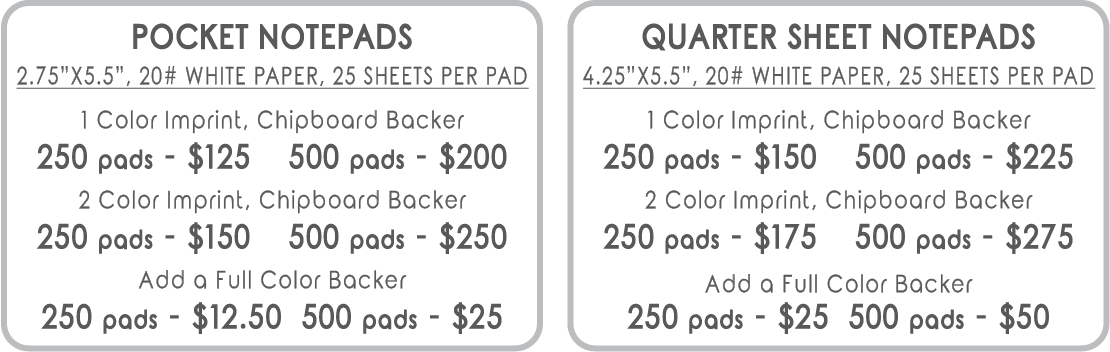 Notepads – Printaway