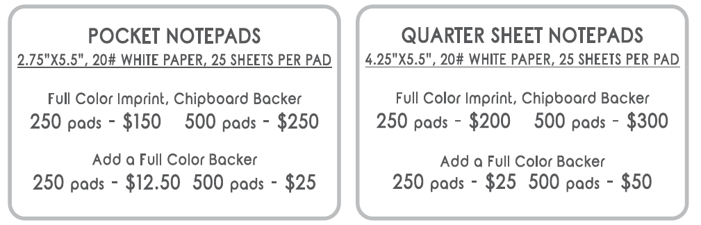Notepads – Printaway